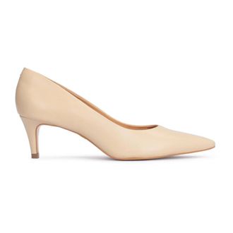 Kazar Leder Pumps mit niedrigem Absatz - - Shoes - Damen - Beige - 38 EU