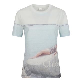 Chlo&eacute; Chlo&egrave; T-Shirts und Poloshirts - - Tops - Damen - Blau - S