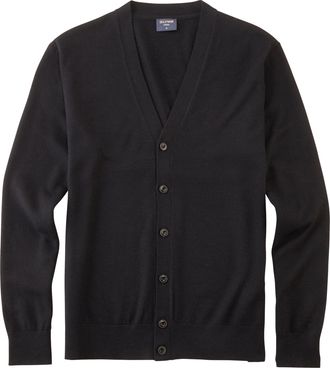 Olymp Herren Strickjacke Casual.Strick,Single Jersey,978 Knit Regular fit,schwarz 68,XXL