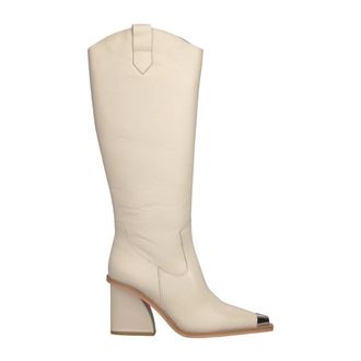 Alma En Pena Texturierte Stiefelette mit Absatz - - Shoes - Damen - Wei&szlig; - 42 EU