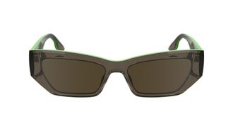 Karl Lagerfeld Unisex Adult Sunglasses KL6160S - Light Grey with Solid Brown Lens