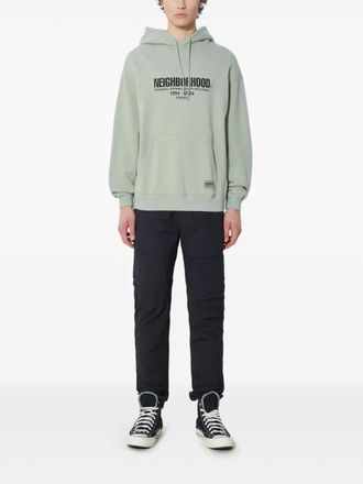 Neighborhood Hoodie mit Logo-Print - Grün