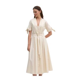 Sandro Ferrone Robe Mi-longue Savonaro - Femme - Robes - Beige - Taille: 36 FR