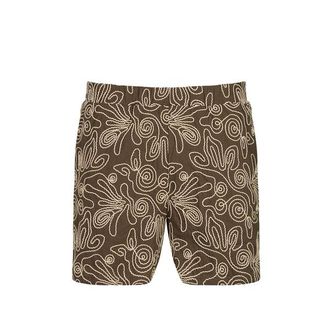 Object Short brod&eacute; &agrave; taille &eacute;lastiqu&eacute;e en coton