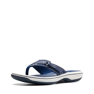 Clarks Damen Breeze Sea Flipflop, New Navy Synthetik, 37.5 EUR