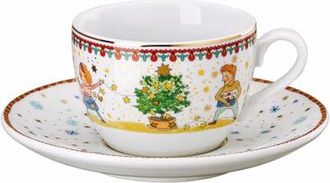 Hutschenreuther Sammelkollektion 2024 Weihnachtsleuchten Cappuccinotasse 2tlg