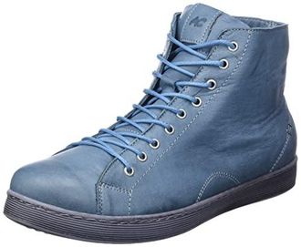Andrea Conti Femme Damen Sneaker Basket, Bleu Infini, 39 EU