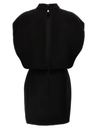 Max Mara Womens Black Triacetate Short Dress