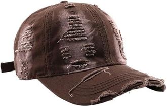 Generic Casquette de baseball rétro pour femme - Couleur unie - Chapeau pare-soleil pour voyage et sport en plein air, marron, taille unique