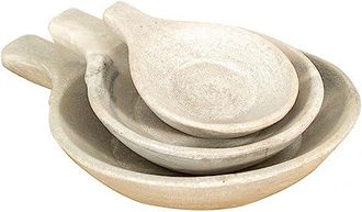 Biscottini International Dekorative Wandteller, 31 x 24 x 16 cm, Teller zum Aufhängen aus Marmor, Dekorative Tischplatte, Weiß