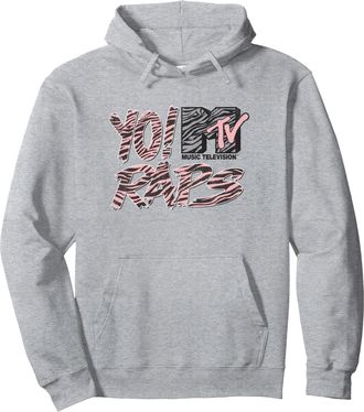 Giesswein Yo Raps Pink Zebra Pattern Pullover Hoodie