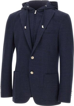 Eleventy Homme, Vestes, Bleu, Taille: XL Blazers