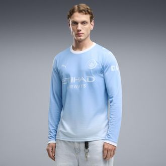 Puma Maillot &agrave; manches longues Home 26/27 Manchester City Homme, V&ecirc;tements, Bleu, 3XL
