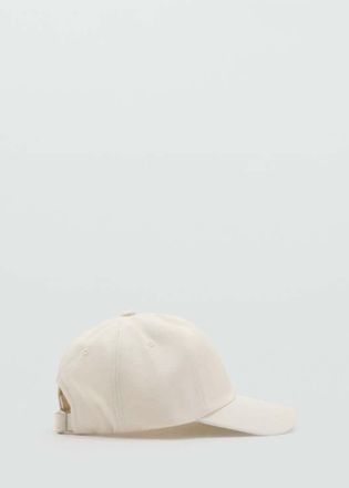 Mango Casquette coton visi&egrave;re blanc cass&eacute; - Homme - Taille unique - MANGO MAN