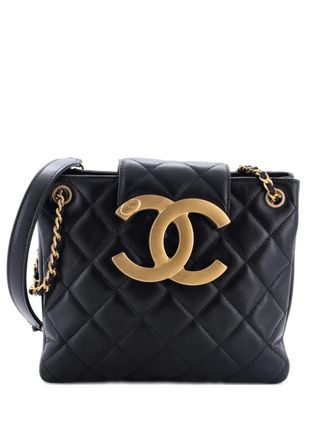Chanel Giant CC Chain Quilted Lambskin Small shoulder bag - Noir