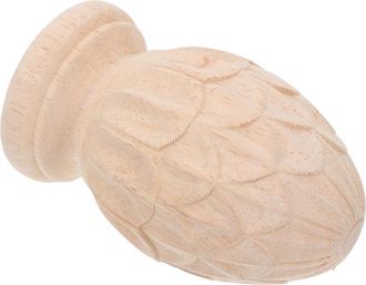 Artibetter Ipetboom Holzgeschnitzte Zierspitze mit Ananasmuster 8cm Massive Hartholz Pfostenkappe f&uuml;r Treppen und Inneneinrichtung Europ&auml;ischer Stil Dekorative A