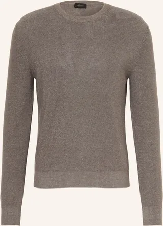 Brioni Pullover Mit Seide Und Cashmere grau