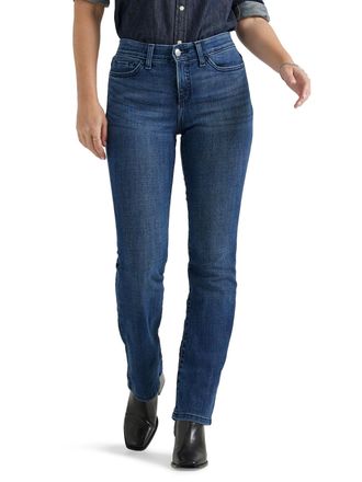 Lee Damen Flex Motion Regular Fit Bootcut Jeans, Offene Meere, 46 Kurz (Herstellergröße : 18)