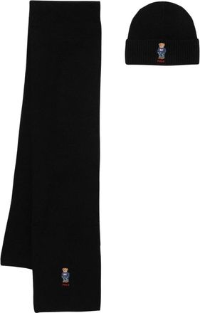 Polo Ralph Lauren Schal- und M&uuml;tzen-Geschenkset - - Accessories - Herren - Schwarzk - ONE SIZE