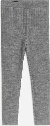 Arket Gerippte Leggings Aus Wollmischung -Grau