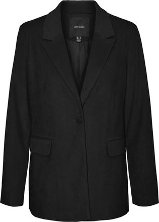 Vero Moda Damen VMNORA LS Loose Corduroy Blazer, Black, 36