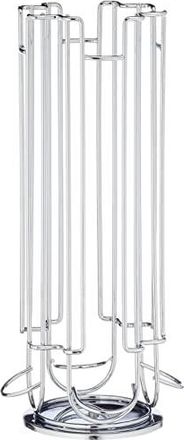 Serafino Zani Tavolaswiss Kapselspender PARCO für 24 Dolce-Gusto Kapseln - Chromdraht, Silber, Poliert