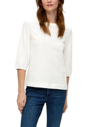 s.Oliver Damen 2145857 T-Shirt, 0210 Creme, 42