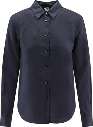 Aspesi Femme, Blouses et Chemises, Bleu, Taille: 34 FR Chemise en lin