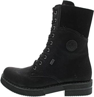Rieker Bottes Lacets Noir, Noir, 38 EU