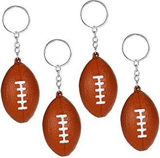 NUOBESTY Porte-Cl&eacute;s Rugby 20 Pi&egrave;ces Pendentif Sportif pour Paquet D&eacute;coration de F&ecirc;te Pr&eacute;sent Souvenir pour Gar&ccedil;on et et Adulte