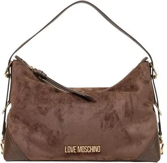 Love Moschino Braune Polyester-Handtasche