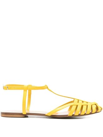 Anna F. 512 Sandalen mit T-Riemen - Gelb