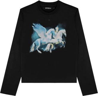 Misbhv pull à cheveaux brodés - Noir