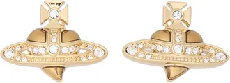 Vivienne Westwood NEW DIAMANTE HEART EARRINGS