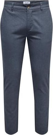 Only & Sons Onsmark Pete Slim Dobby 0058 Pantalon Noos, Mer de Montagne, 32W / 32L Homme