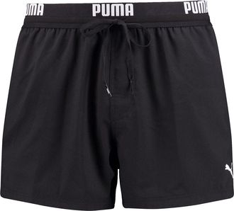 Puma Herren Puma Logo Mens Short Length Swimming Shorts Badehose, Schwarz, XS EU