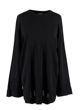 Loewe Black Cut-out Arm Long Sleeve Top Size XS