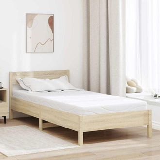vidaXL Matelas Blanc 120 x 200 cm Mousse à mémoire de gel vidaXL