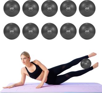 Gogo 10 St&uuml;ck Personalisiertes Gymnastikball f&uuml;r Physiotherapie, Pilatesball 23 cm Kleine Yogab&auml;lle f&uuml;r Stabilit&auml;t, Core Balance Training
