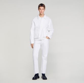 Sandro Worker-Jacke aus Denim