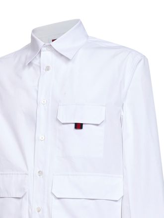 Gucci Mens Cotton Poplin Shirt White