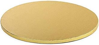 Decora 0931374 CAKEBOARD Gold Ø 45 X H 1,2 cm 18 INCH, Paper
