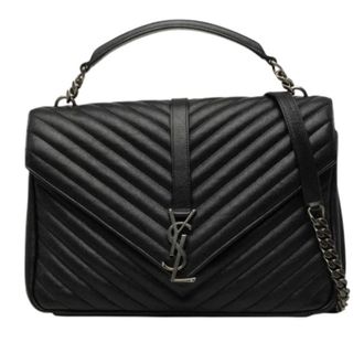 Saint Laurent Pre-owned The College Satchel - Femme - Pre-owned - Noir - Taille: ONE Size