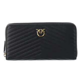 Pinko Chevron Nero Zip Around Geldb&ouml;rse - - Accessories - Damen - Schwarzk - ONE SIZE