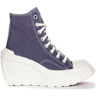 Converse Baskets Compens&eacute;es en Textile Lavande - Femme - Chaussures - Violet - Taille: 40 EU