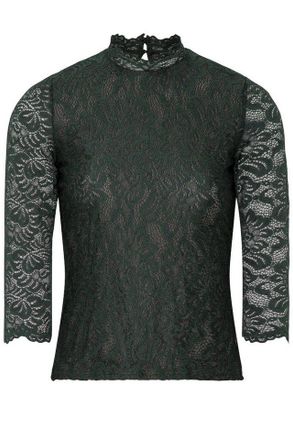 Spieth & Wensky Trachtenshirt Blusenshirt - AMBERG - altrosa, dunkelgr&uuml;n