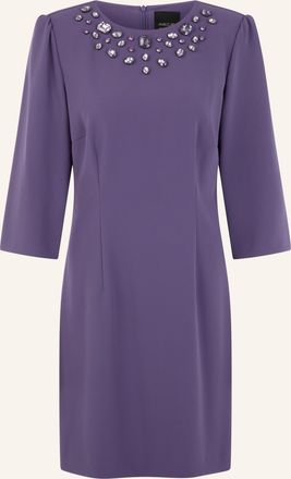 Marc Cain Kleid Mit 3/4-Arm Und Schmucksteinen blau