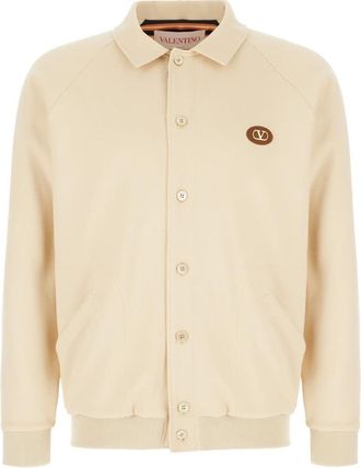 Valentino Garavani Homme, Vestes, Jaune, Taille: L Jersey Felpa Vlogo Signature Cotton Piguet SweaT-shirt