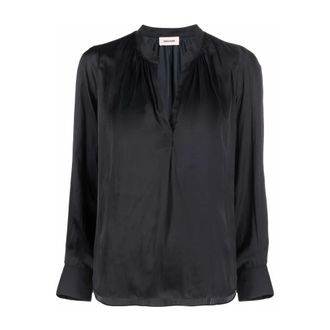 Zadig&Voltaire Tink Satin Blouse - - Blouses & Shirts - Damen - Schwarzk - S