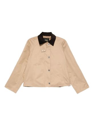 Maje veste à col bordé de fourrure - Tons neutres